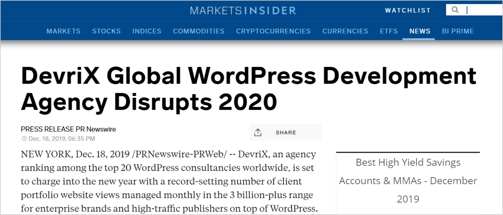 DevriX in the Media - DevriX