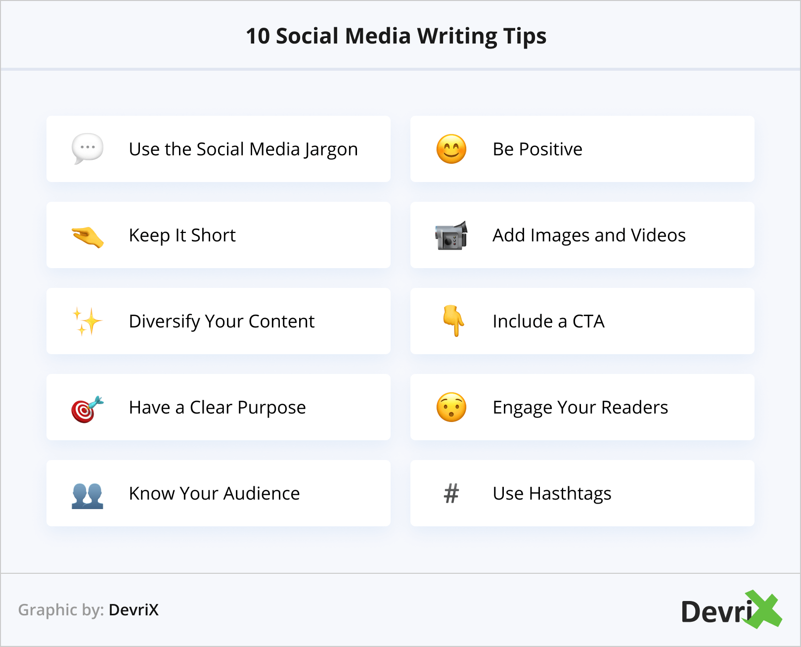 Social Media Writing Tips ️ [2025] - DevriX