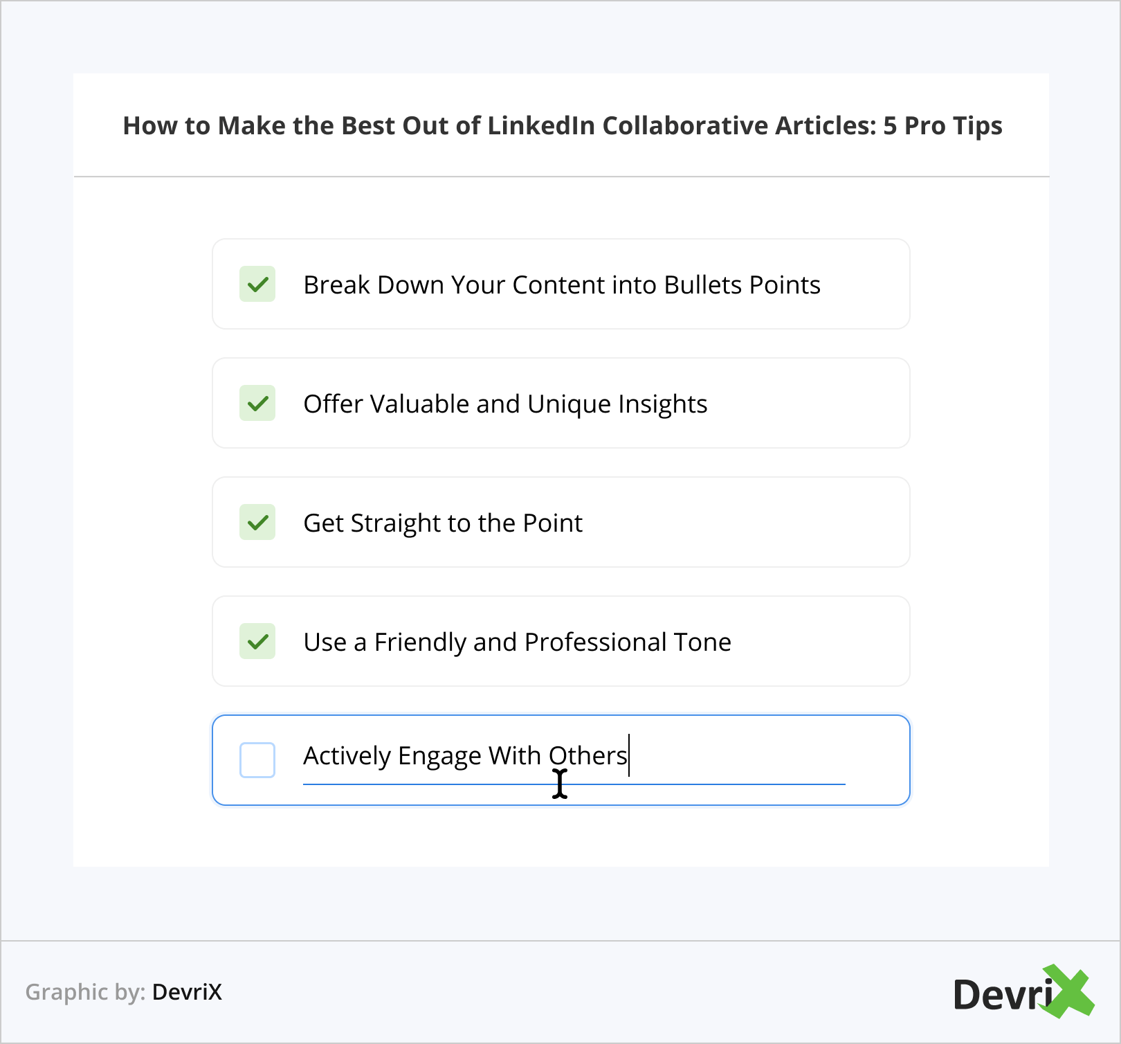 Pros & Cons of LinkedIn Collaborative Articles - DevriX